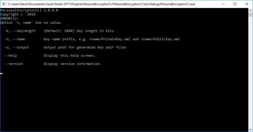 Parsing Console Application Arguments Using CommandLineParser On The 